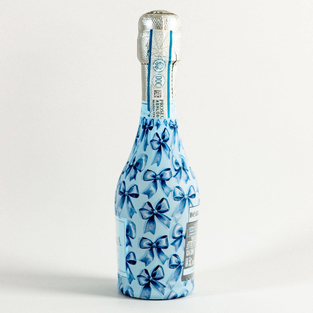Beau Bottles Blue Satin Bows -MINI Prosecco Collection - Six Pack ...