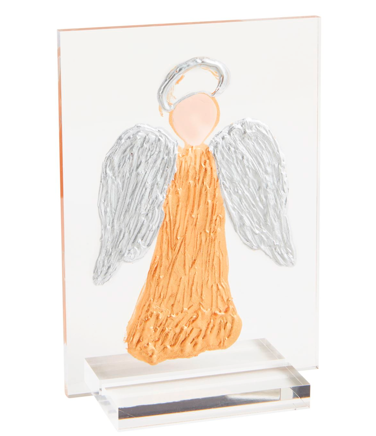 Acrylic Angel Plaque with stand – Pine & Moss