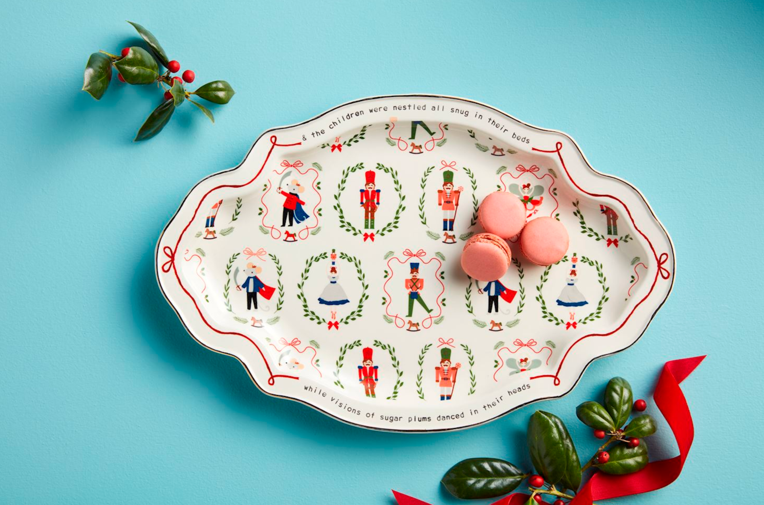 Nutcracker Christmas Platter – Pine & Moss