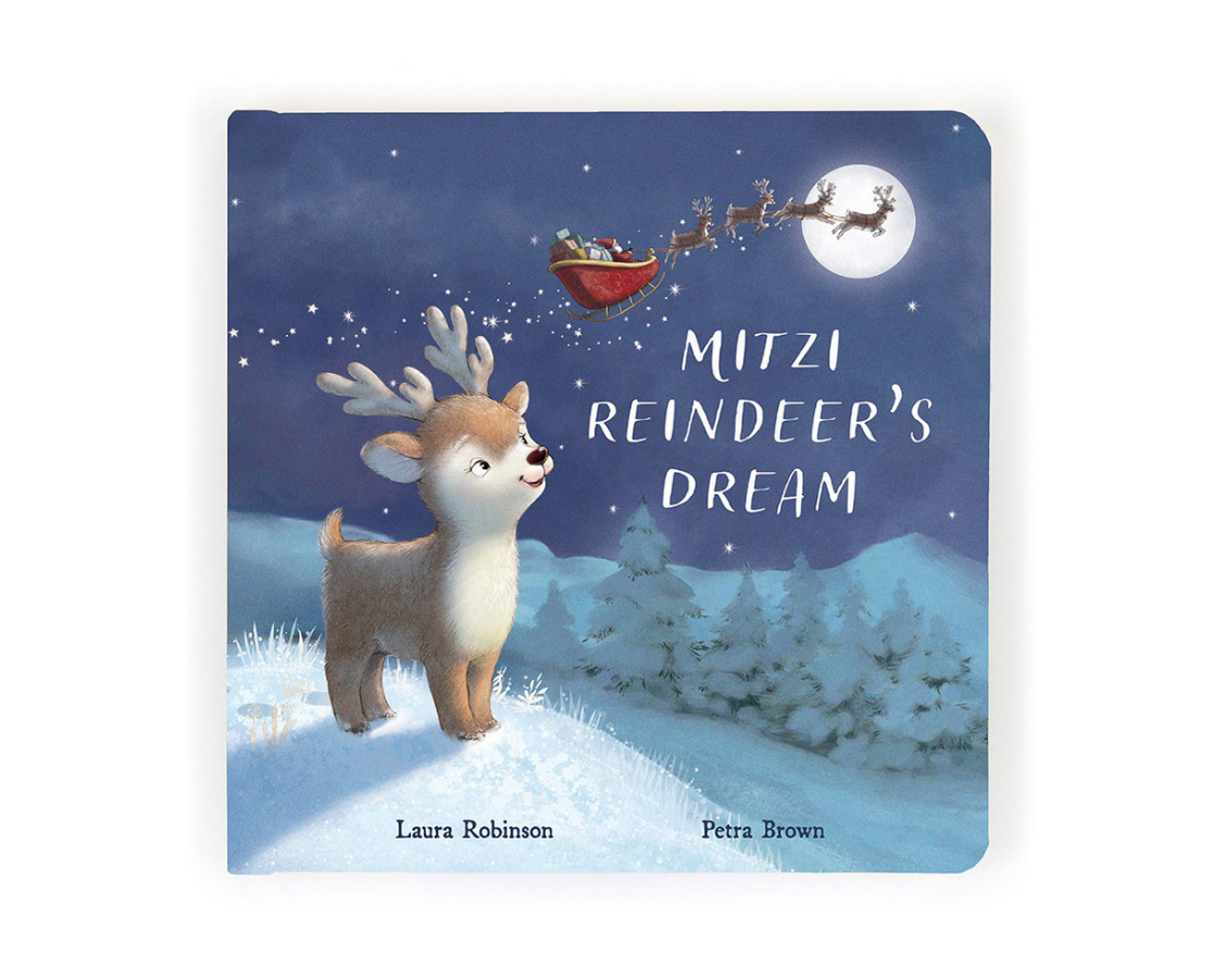 Jellycat- Mitzi Reindeer's Dream Book – Pine & Moss