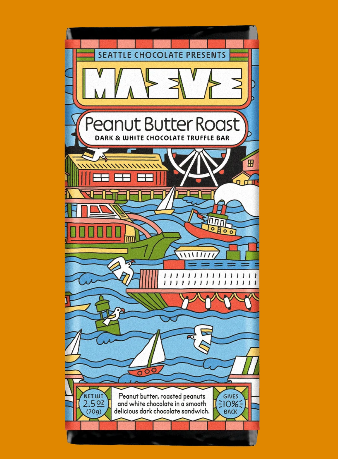 Maeve Peanut Butter Roast Dark & White Truffle Bar – Pine & Moss