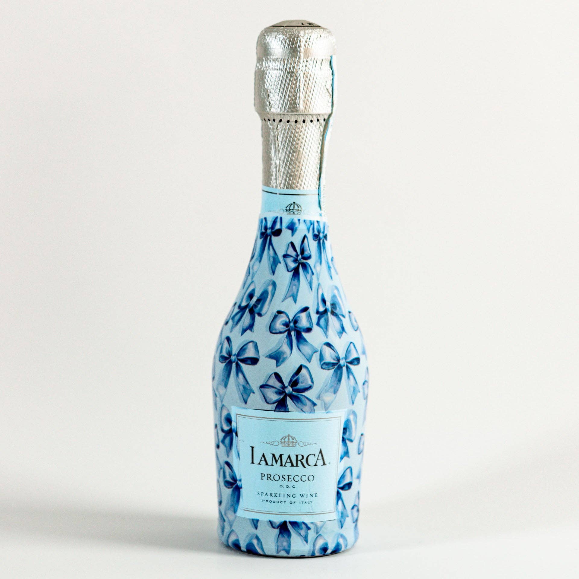 Beau Bottles Blue Satin Bows -MINI Prosecco Collection - Six Pack ...
